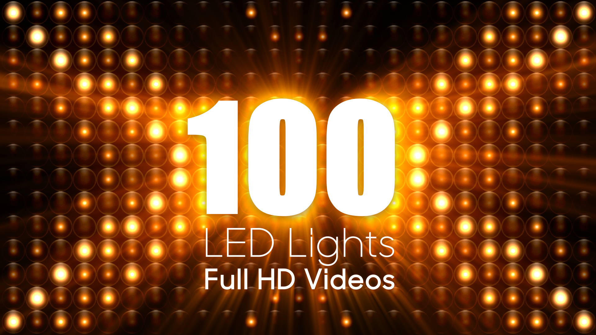 100 LED Lights video loops